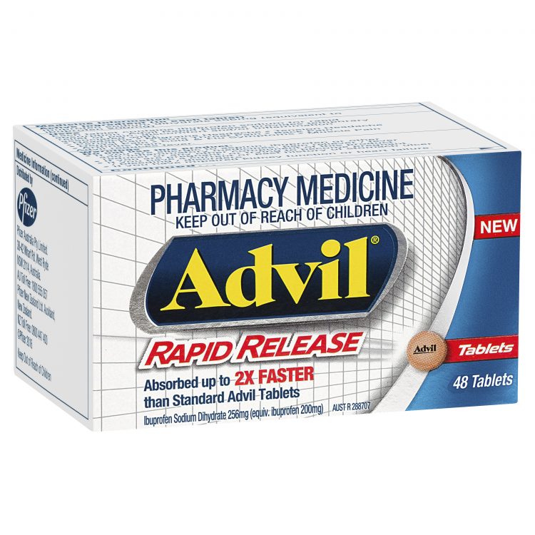 Buy Advil Ibuprofen 200mg Rapid Release Tablets (Pack of 24) Online ...