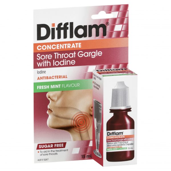 Buy Difflam Throat Gargle Iodine 15ml Online EMedical