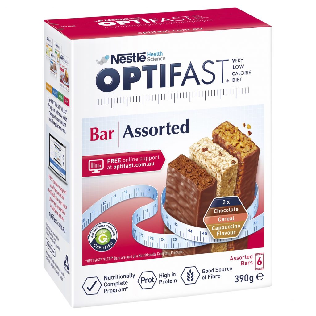 Buy Optifast VCLD Bar Assorted 390g - 6 pack Online - eMedical