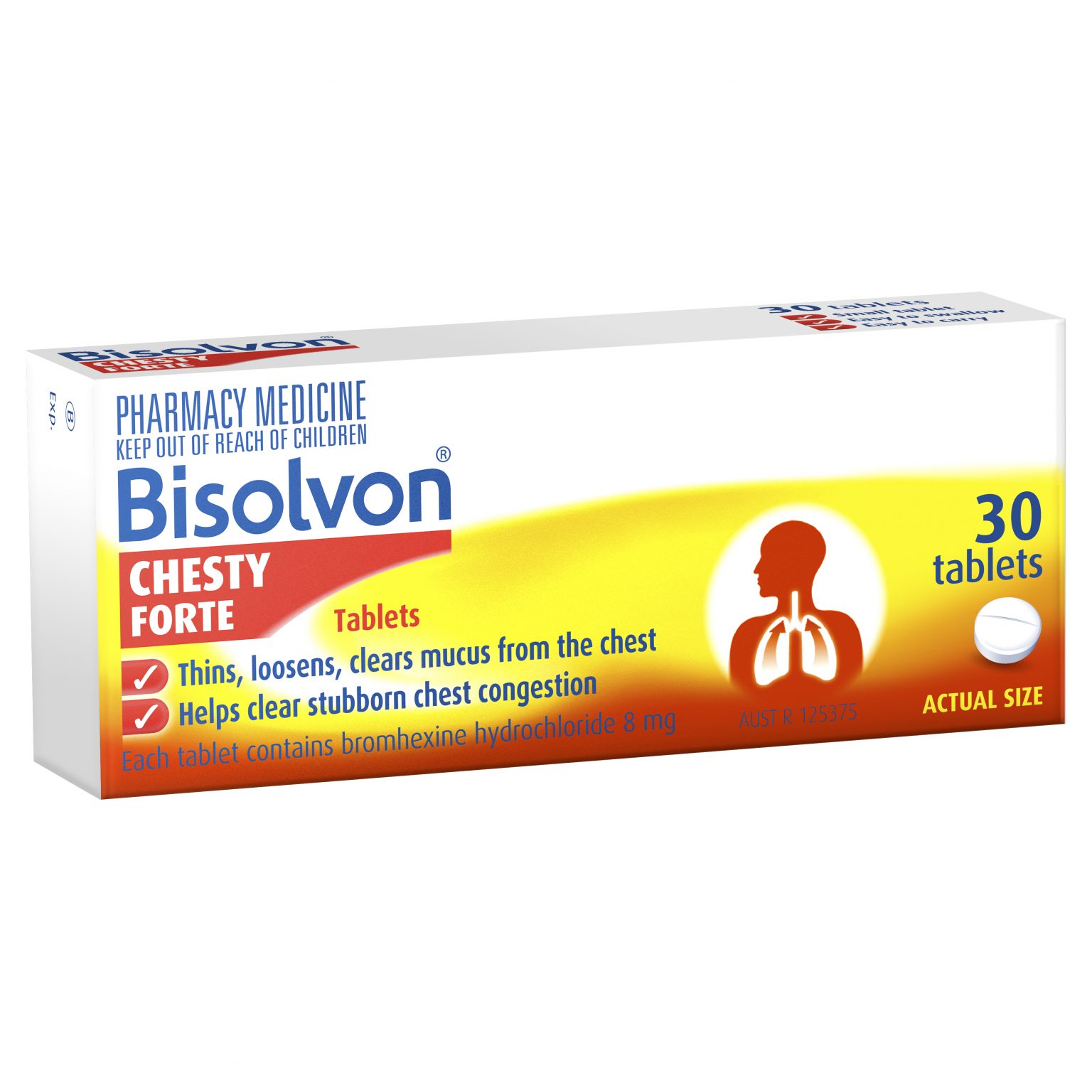 Buy Bisolvon Chesty Forte Tablets (Pack of 30) Online - eMedical
