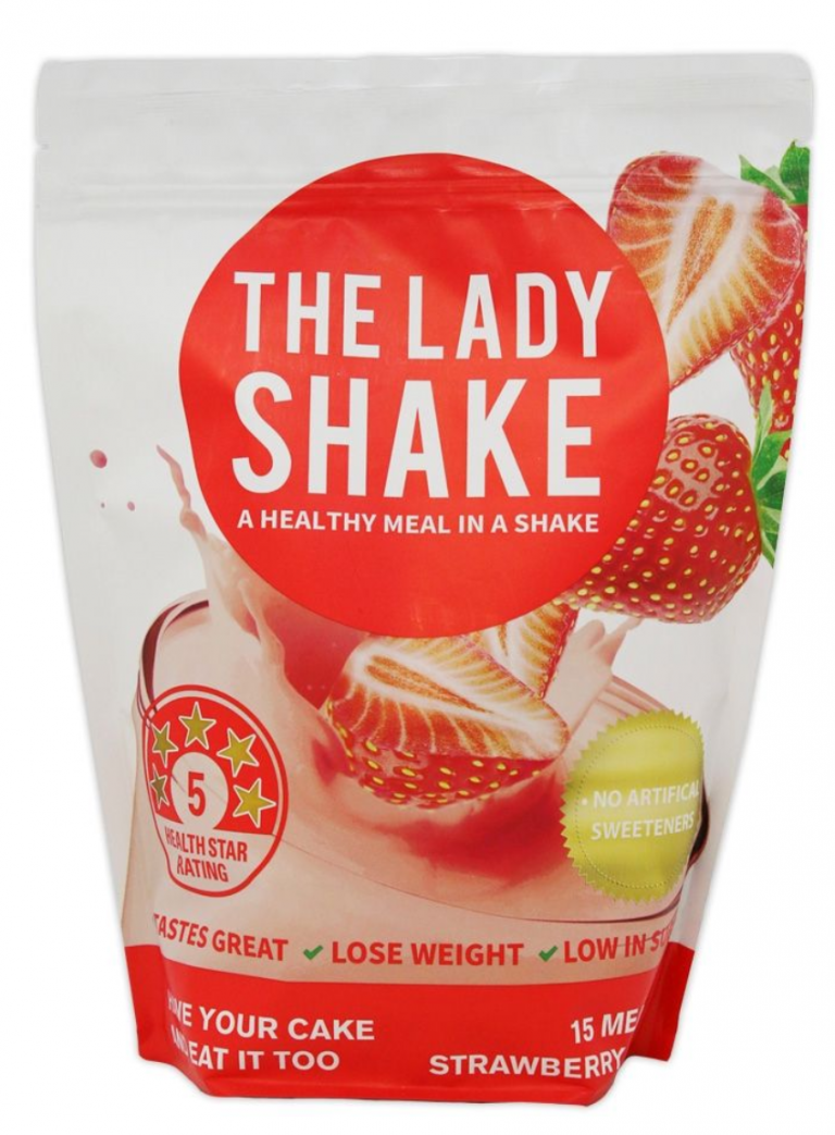 Buy The LADY SHAKE Meal in a Shake Powder 840g - Strawberry Flavour ...