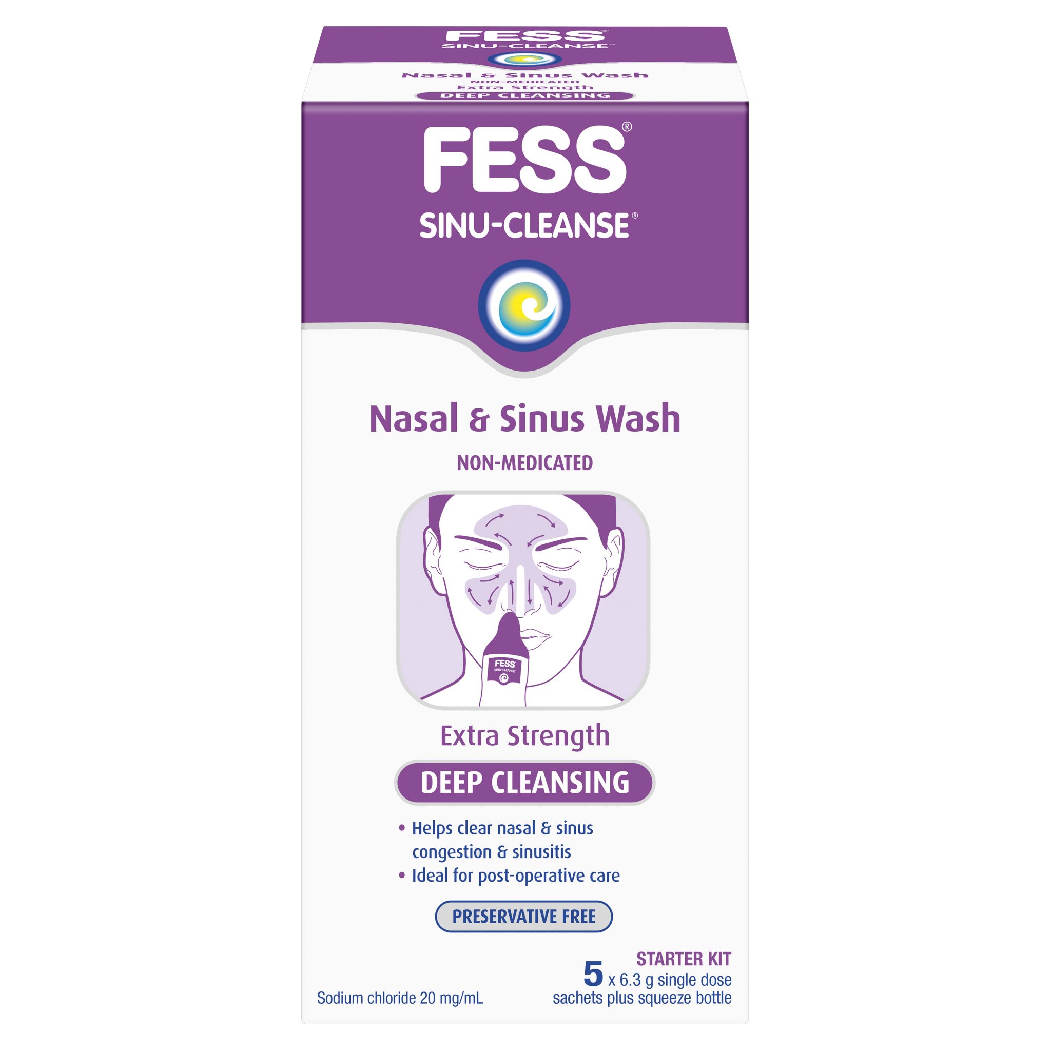Buy Fess Sinu-Cleanse Nasal Irrigation Starter Kit 1 pack Online - eMedical