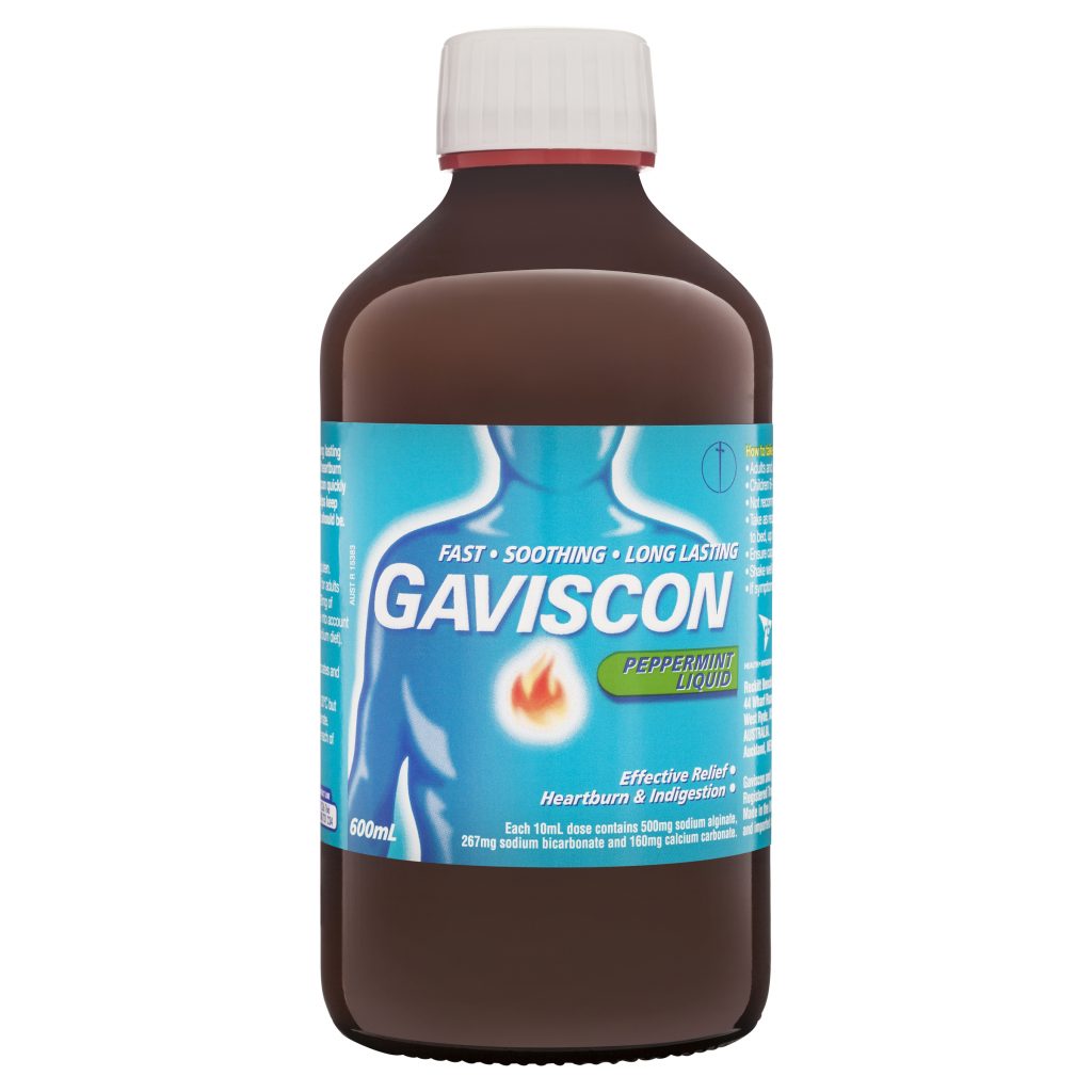 Buy Gaviscon Liquid Peppermint Flavour 600ml Online - eMedical