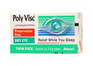 Poly Visc Lucricating Eye Ointment Twin Pack 2 x 3.5g Tubes