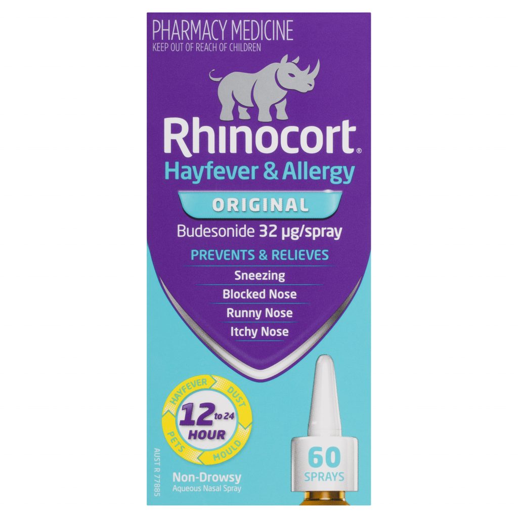 Buy Rhinocort Allergy & Hayfever Nasal Spray Original 32mcg - 60 doses ...