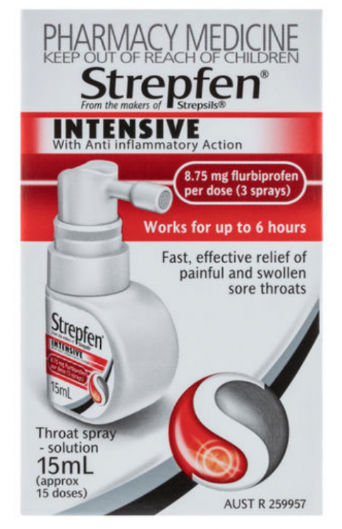 Buy Strepfen Intensive Sore Throat Spray 15ml Online - eMedical