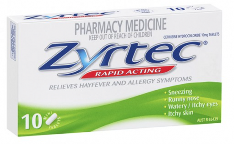 Buy Zyrtec Cetirizine 10mg Hayfever & Allergy Tablets (Pack of 10 ...