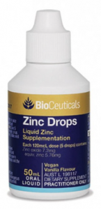 Buy BioCeuticals Zinc Drops Vanilla Flavour 50ml Online - eMedical